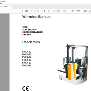 STILL STED Forklift Reach truck FM-X-10 FM-X-12 FM-X-14 FM-X-17 FM-X-20 ...