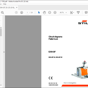 STILL STED forklift EXH-SF EXH-SF 20 EXH-SF 25 Pallet truck Circuit ...