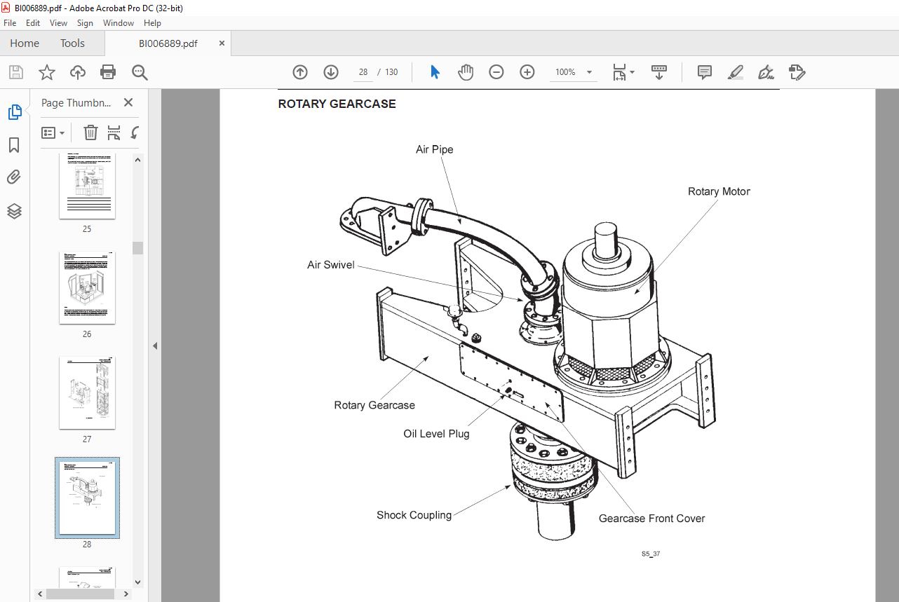 CAT MD6640 Blast Hole Drill System Operation Manual SN 2U70X57 – PDF ...