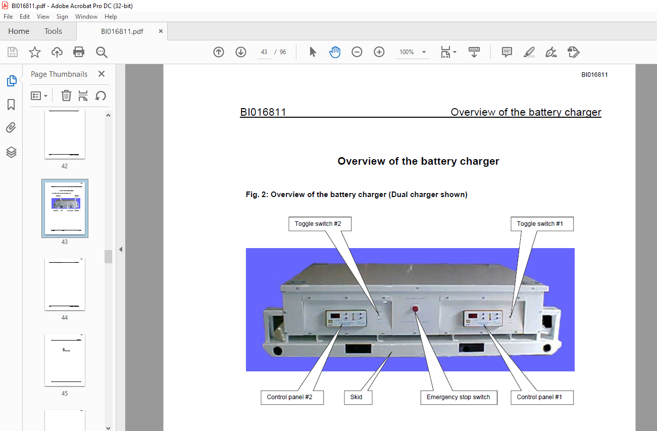 CAT Super Service Battery Charger Operation Manual BI016811 - PDF ...