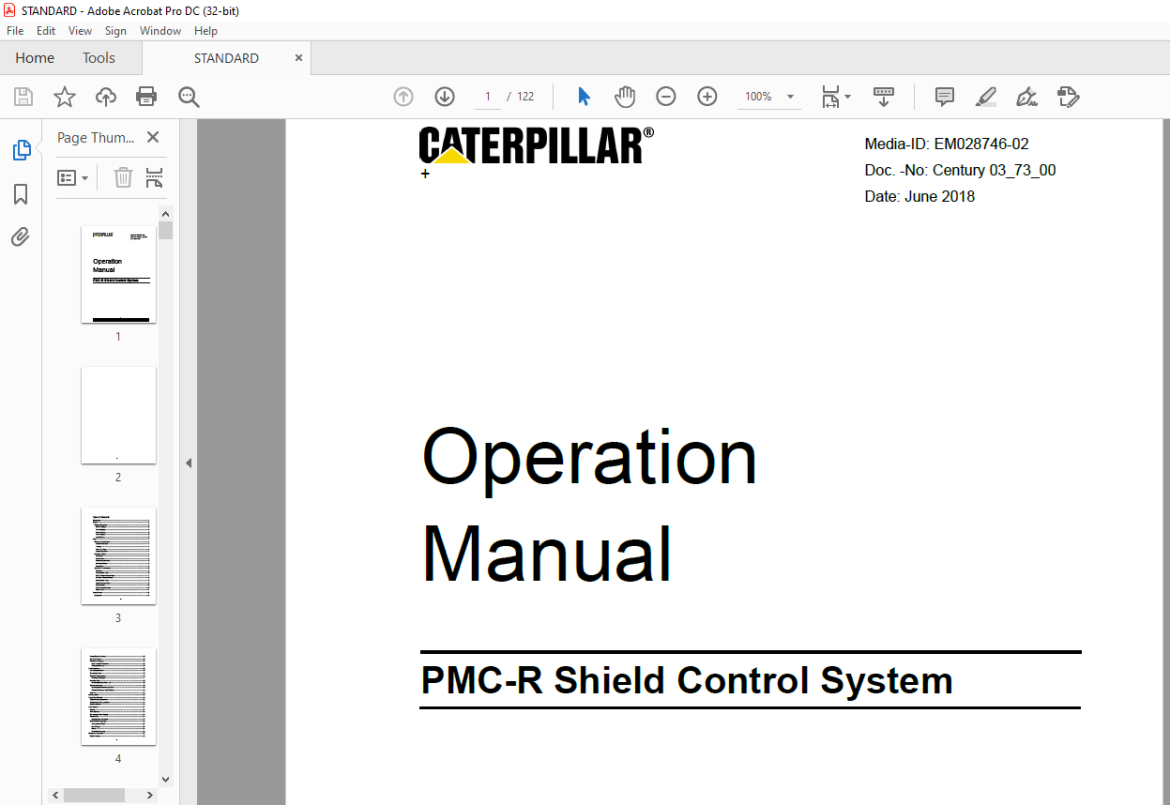 Cat PMC-R Shield Control System Operation Manual EM028746-02 – PDF ...