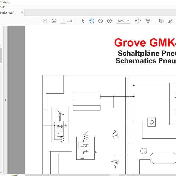 Grove Crane GMK 4090 Pneumatic Schematic Manual - HeyDownloads - Manual ...