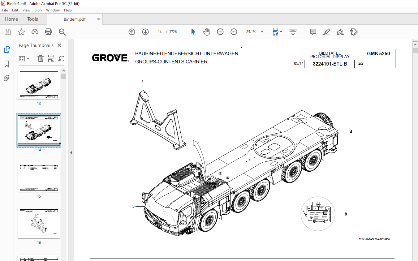 Grove Crane GMK 5250L Spare Parts Manual – PDF DOWNLOAD – HeyDownloads ...