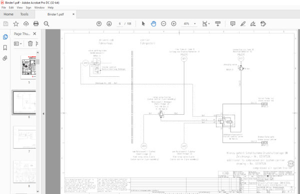 Grove Crane GMK 6300L-1 Pneumatic Schematic Manual - PDF DOWNLOAD ...