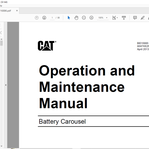 CAT Battery Carousel Operation and Maintenance - HeyDownloads - Manual ...
