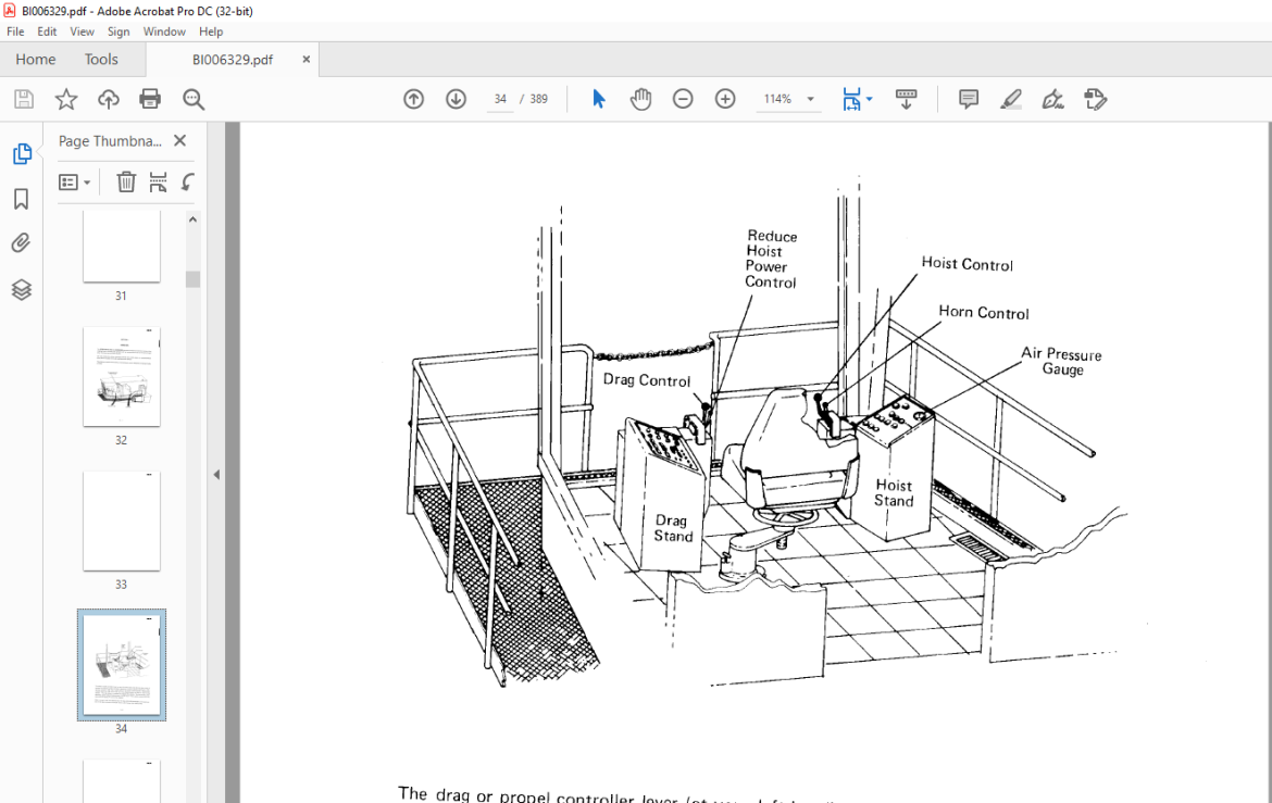 Cat Bucyrus Rapier W2000 Walking Dragline Operators Manual BI005582 ...