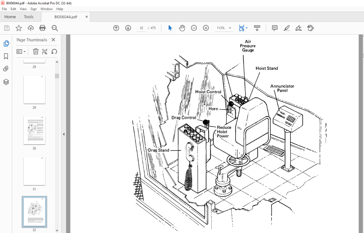 Cat Bucyrus Marion 8050 Dragline Maintenance & Operation Manual ...