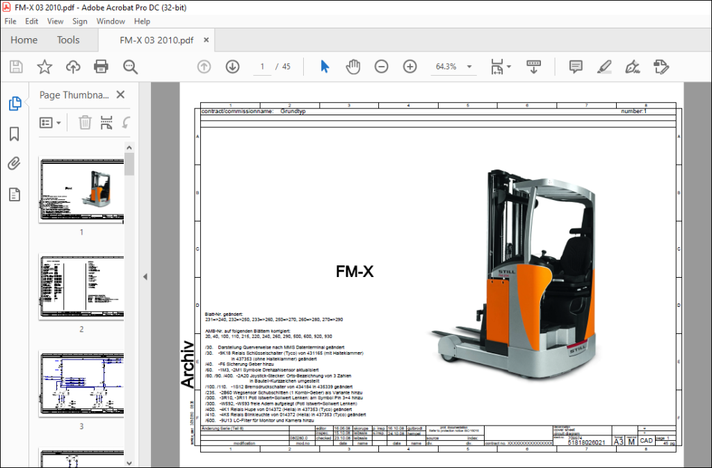 Still Sted FM-X 03 Electrical Circuit diagram Manual - PDF DOWNLOAD ...