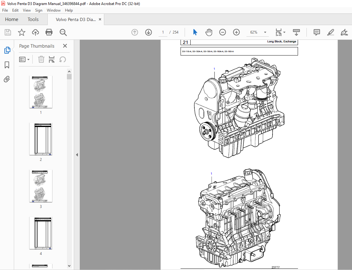 Volvo Penta D3-110I-A, D3-130A-A, D3-130I-A, D3-160A-A, D3-160I-A ...