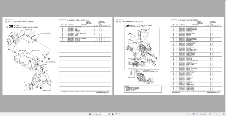 Yanmar Diesel Engine Parts Catalog Manual 318 MB Complete Set - PDF ...