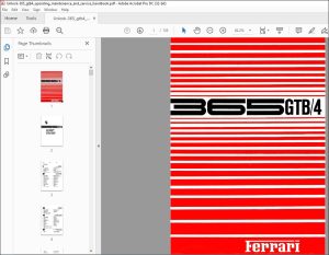 Ferrari 365 GTB-4 Operating Maintenance & Service Handbook Manual - PDF ...