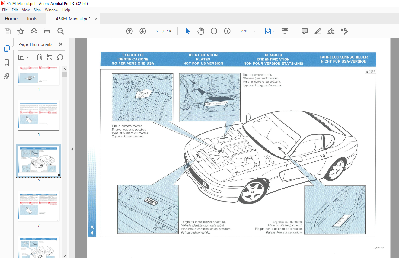 Ferrari 456M Workshop Manual (Vol 1&2) - PDF DOWNLOAD - HeyDownloads ...