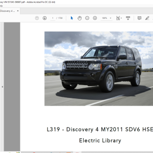Land Rover L319 - Discovery 4 MY2011 SDV6 HSE Electric Library Wiring ...