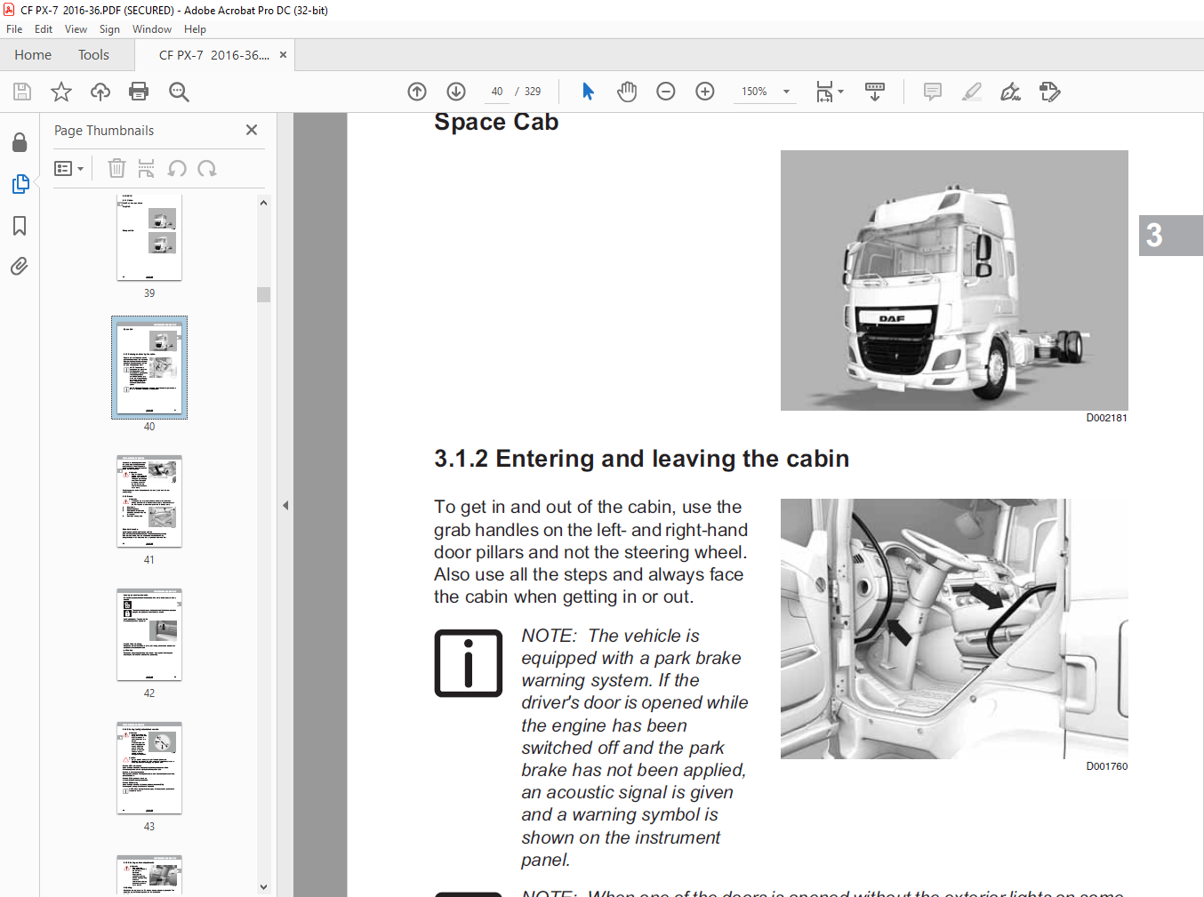 DAF Truck CF PX-7 Driver Manual DW53267803 - PDF DOWNLOAD ...