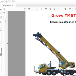 Grove Crane TMS700E Service & Maintenance - HeyDownloads - Manual Downloads