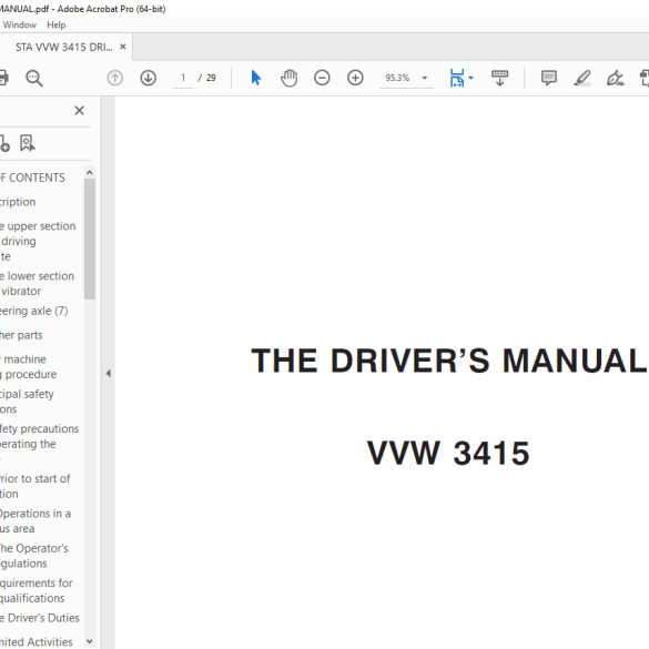 STA VVW 3415 Driver's Manual - HeyDownloads - Manual Downloads
