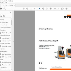 Still EXU H18 EXU H20 EXU H20S EXU H20 lithium-ion EXU H20S lithium-ion ...