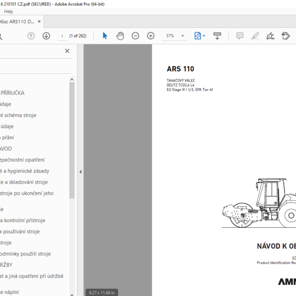 AMMANN ARS 110 TAHAČOVÝ VÁLEC NÁVOD K OBSLUZE 2363093 PDF ...