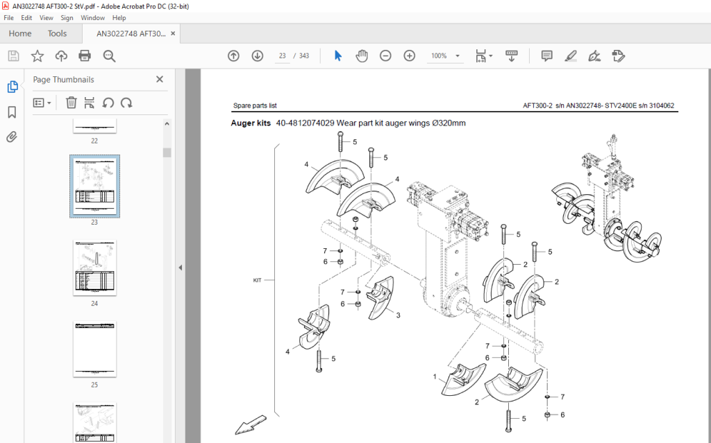 Ammann AFT 300-2 Deutz Stage V Parts Catalogue Manual PDF