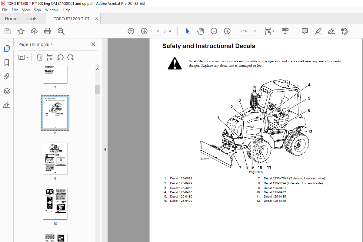 TORO RT1200 Traction Unit Operator`s Manual PDF - HeyDownloads - Manual ...