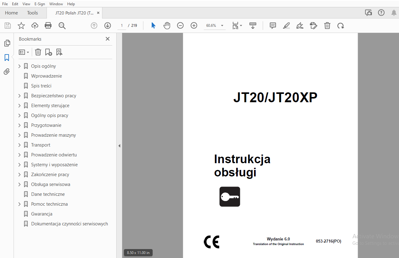 Ditch Witch JT20/JT20XP Instrukcja obsługi 053-2716 PDF – HeyDownloads ...