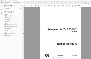 Ditch Witch Leitsystem der TK RECON Serie Betriebsanleitung PDF