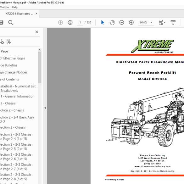 Xtreme Service Manual PDF Telehandler 8.93GB - Complete Set - DOWNLOAD