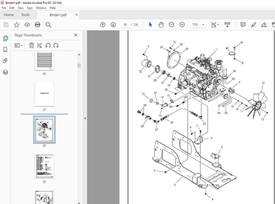 Ditch Witch FX60 Parts Manual PN 053-102 PDF
