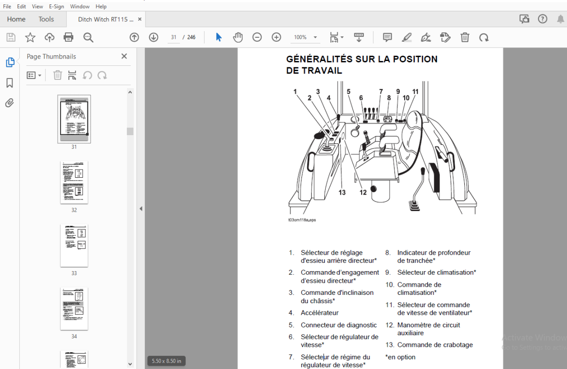 Ditch Witch RT115 Tier 3 Manuel d'utilisation 053-1248 (F) PDF ...