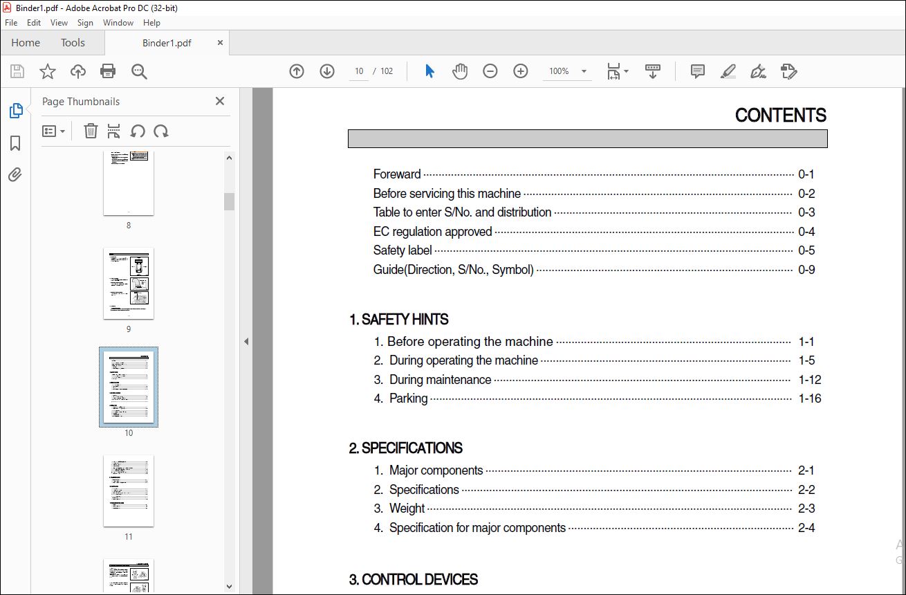 Hyundai HSL850-7 Skid Steer Loader Operator’s Manual 2023 – PDF ...