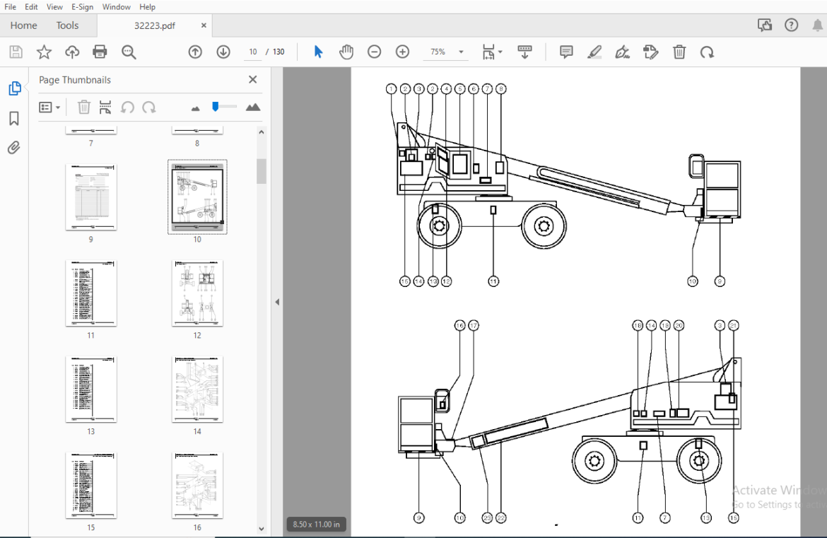 Genie S-40 S-45 Parts Manual 32223 – PDF DOWNLOAD – HeyDownloads ...