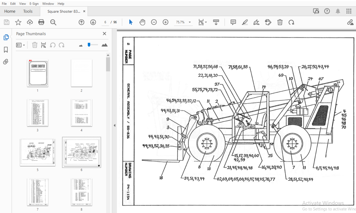 Square Shooter 836 Parts Manual 238227 - PDF DOWNLOAD