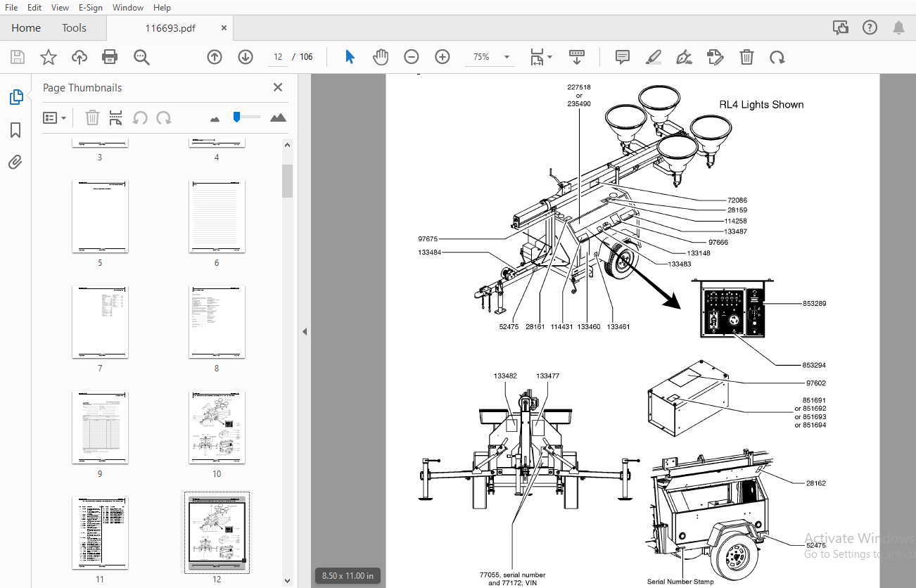 Terex RL4000 TML-4000 Parts Manual 116693 - PDF DOWNLOAD - HeyDownloads ...