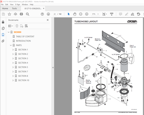 Crown Forklift SX3000 Series Parts Manual – PDF DOWNLOAD – HeyDownloads ...