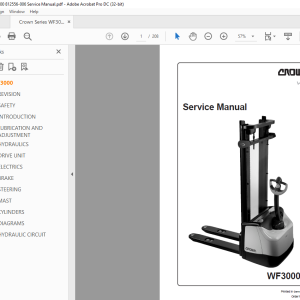 Crown WF3000 Series Service Manual 812556-006 - HeyDownloads - Manual ...