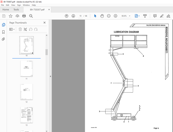 SIMON FALCON 2548 VERTICAL LIFT SERVICE MANUAL - PDF DOWNLOAD