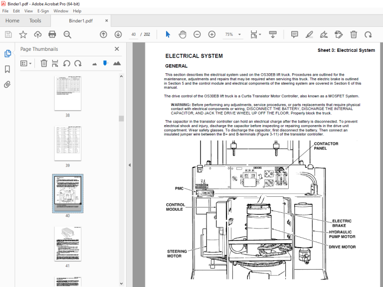 Yale Forklift B801 (OS030EB) Operating Manual – PDF DOWNLOAD ...