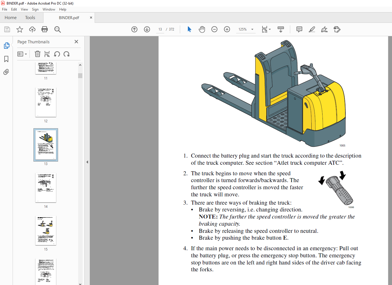 Atlet Forklift A-Ergo Instruction Manual – PDF DOWNLOAD – HeyDownloads ...