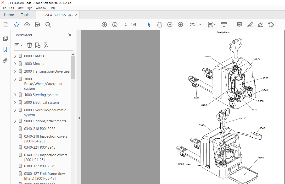 BT Forklift P 24 Quality Parts Manual – PDF DOWNLOAD – HeyDownloads ...