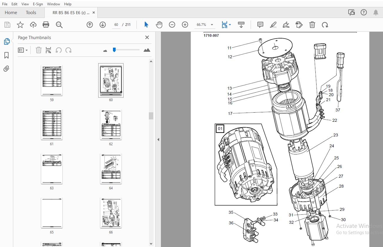 BT Forklift RR B5/B6/E5/E6/(C)/15 (AC) (ACi) Quality Parts Manual - PDF ...