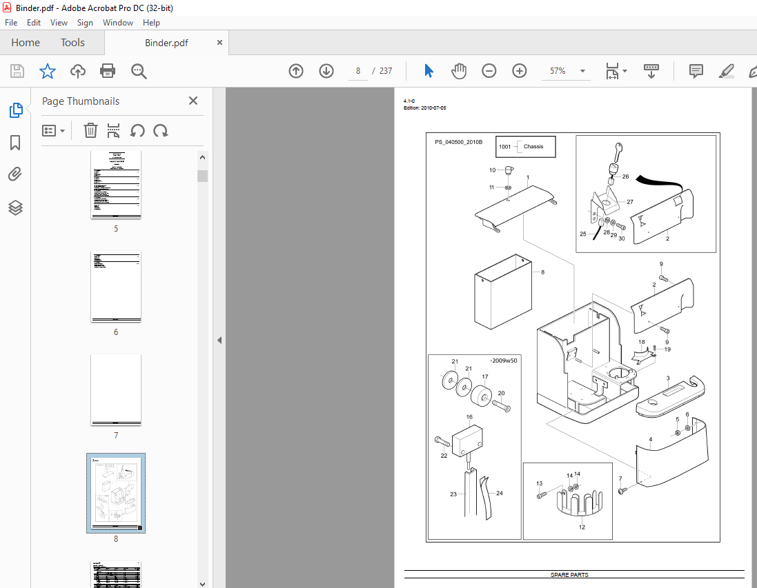 Atlet Forklift PS/PSH MASTER Parts MANUAL 0119027 - PDF DOWNLOAD