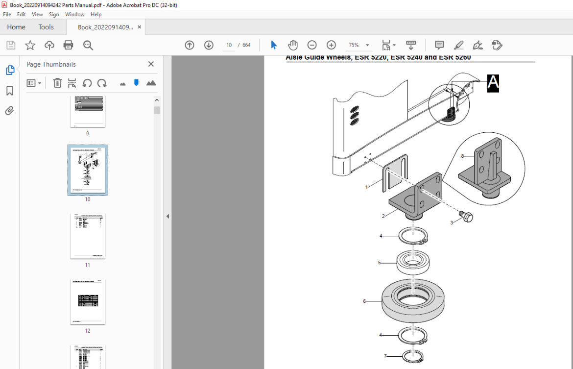 Crown Forklift ESR 5200 Series Parts Manual – PDF DOWNLOAD ...