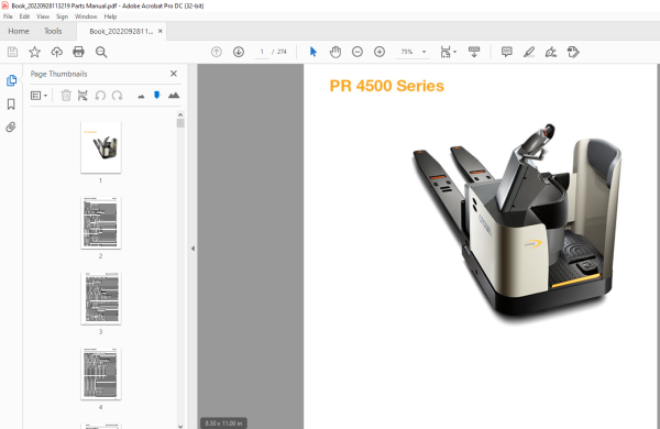 Crown Forklift PR 4500 Series Parts Manual - PDF DOWNLOAD ...
