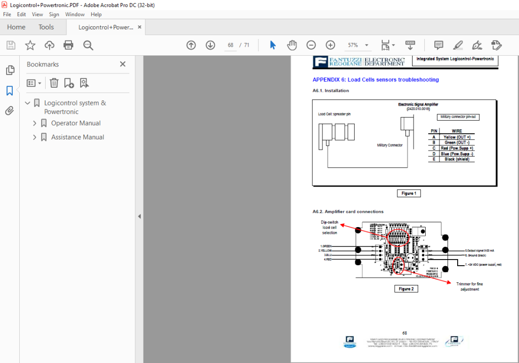 Fantuzzi Harbnour Cranes Operator , Hydraulic & Electrical Schematic ...