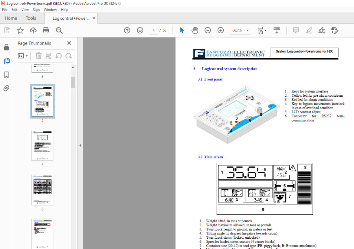 Fantuzzi Reggiane FORKLIFTS FDC/MJ SERIES LOGICONTROL SYSTEM ...