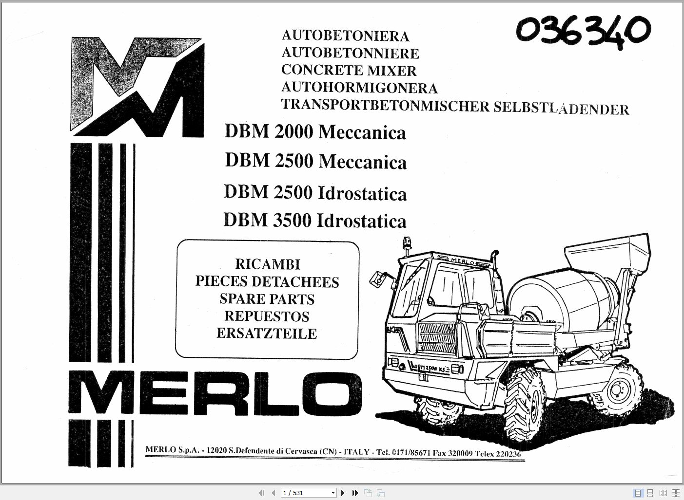 Merlo New Updated 2023 Parts Catalog 1.37 GB PDF – Complete Set ...