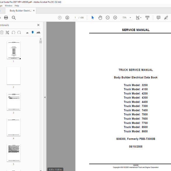 Navistar 3200 Electrical Circuit Diagrams Manual 0000002842 - PDF DOWNLOAD