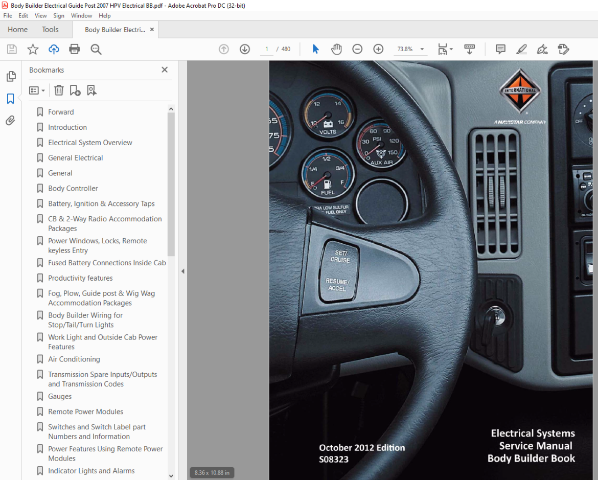 Navistar Body Builder Electrical Guide Post 2007 HPV Electrical System ...