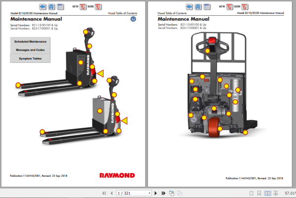 RAYMOND Forklift 11.97GB PDF Service Parts Manual & Schematics 2020 ...