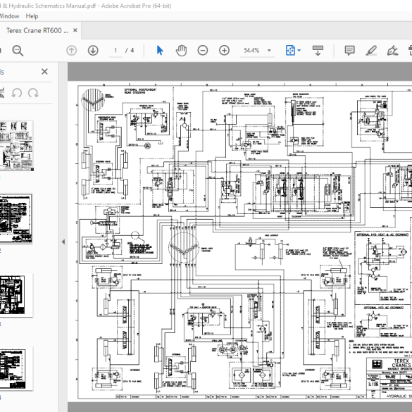 Terex Crane RT600 Electrical & Hydraulic Schematics Manual - PDF ...